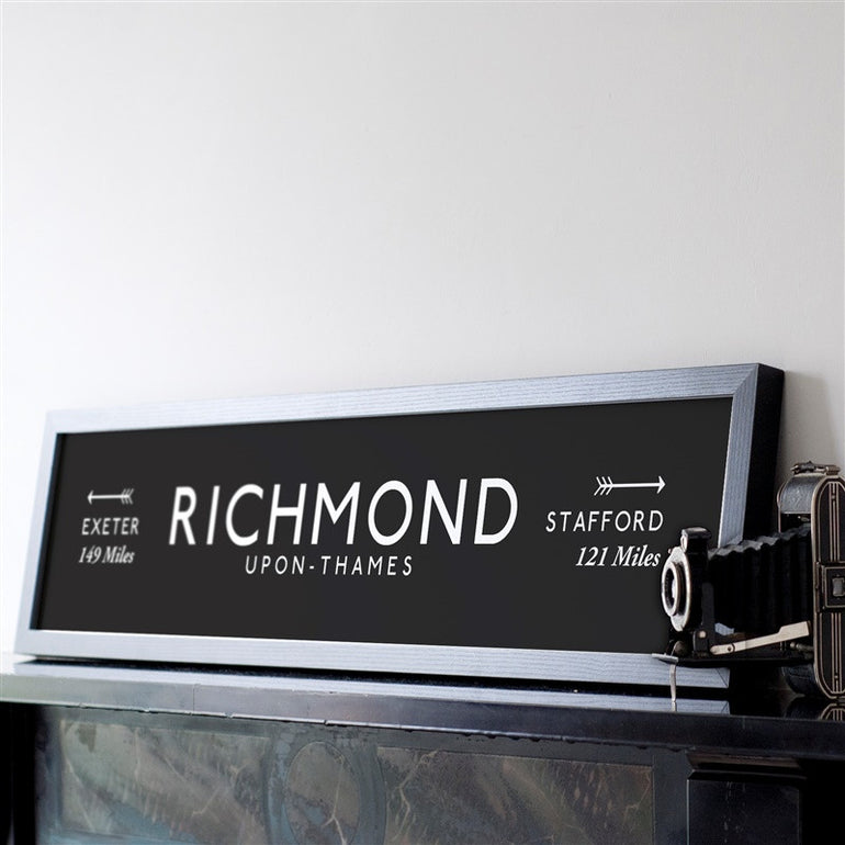 Personalised Bus Blind Distance Location Print– Drifting Bear Co.