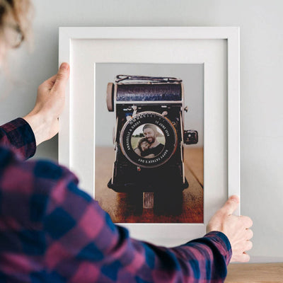 Personalised Vintage Camera Lens Photo Print– The Drifting Bear Co