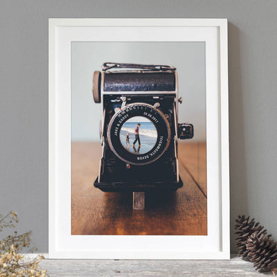 Personalised Vintage Camera Lens Photo Print– Drifting Bear Co.
