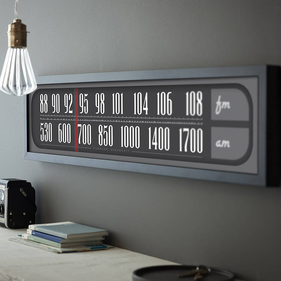 Personalised Retro Radio Dial Print– Drifting Bear Co.