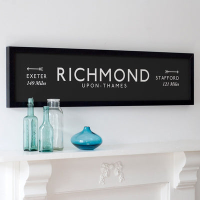 Personalised Bus Blind Distance Location Print– Drifting Bear Co.
